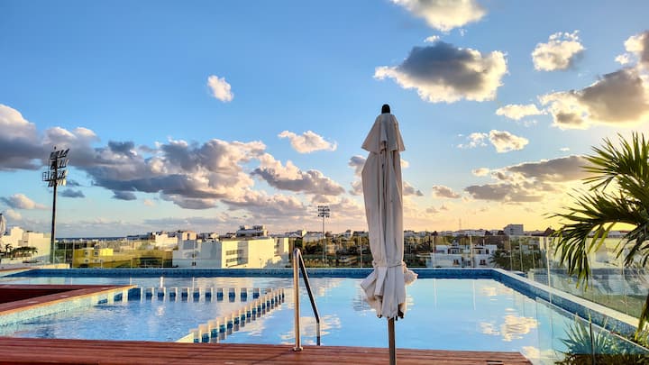 Moderno Estudio Cerca De La Quinta Ave. | Wifi 350 - Playa del Carmen