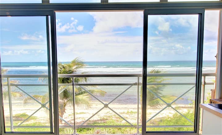 Crystal Beach, Vue Mer, Direct Plage &Piscine - Guadalupe