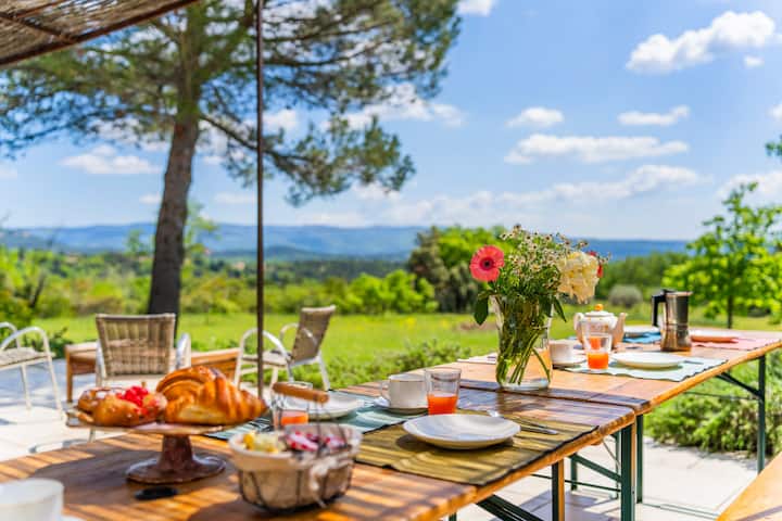 Villa 15p Entre Gordes & Roussillon Et Parc 1 Hec - Roussillon