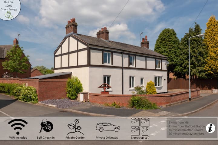 Family Getaway; Peaceful Detached Country Cottage - 스태퍼드