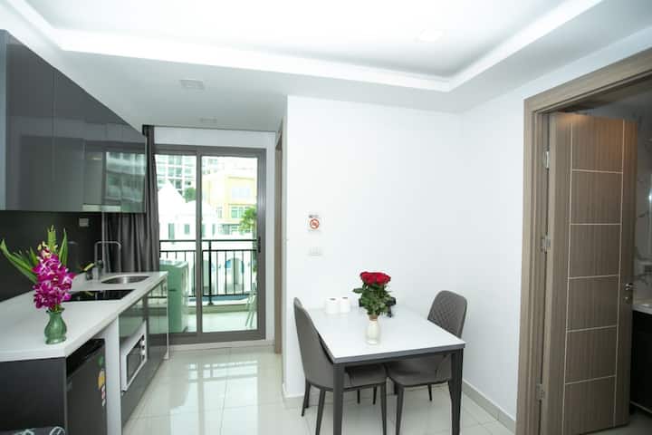 1bdr In Water Parke3 Close 2 Walking Street带洗衣机 - Pattaya City