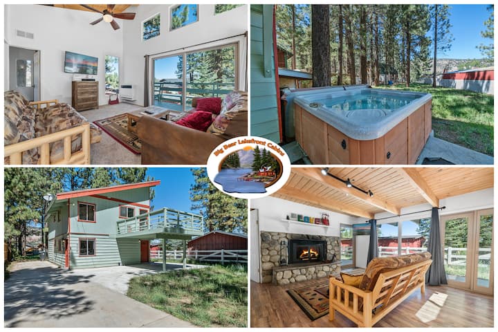 Hot Tub! Modern Adorable Cabin . Fenced Yard Ang - Big Bear