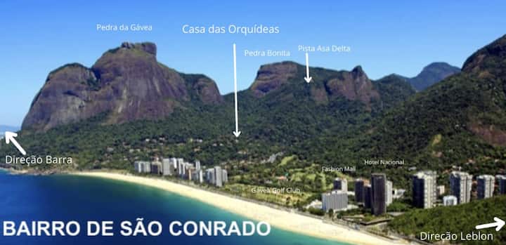 Maison Des Orchidées : Vue Plage De São Conrado - Rio de Janeiro