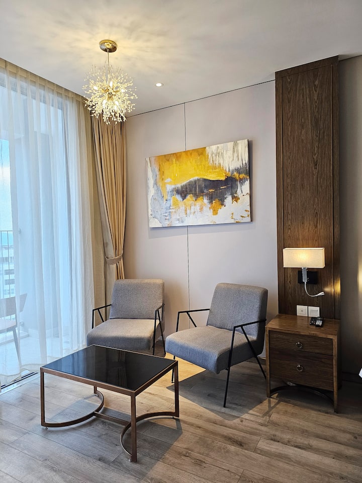 Crystali Apartment Balcony City & Mountain View - Vietnam