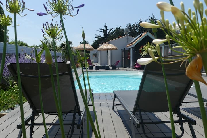 Maison Au Calme. Piscine, Plage, Pistes Cyclables - La Brée-les-Bains