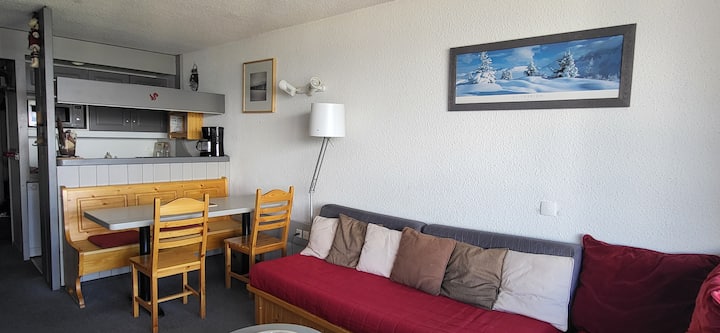 Arcs1800, T2, Pkg Couvert, Très Jolie Vue Vallée - Arc 1800