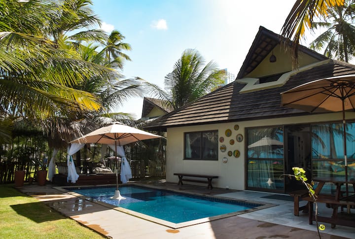 Bangalô Luxo Beira Mar - Serviço Incluso - Praia dos Carneiros