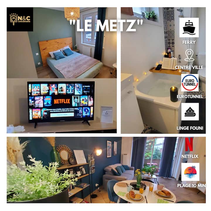 *Le Metz* Calais-nord - Balcon - Plage - Commerce - Calais