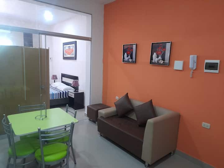 Apartamento De 1-h Con A/c A 3 Minutos Del Centro - Iquitos