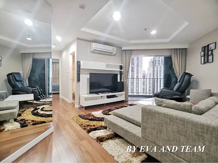 Glossy Luxury Suite :2br 2wc /Mrt/pool/jodd Fair - Bangkok