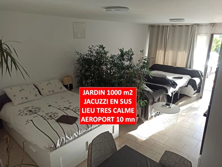 Studio Non Fumeur Au Calme(4 Pers) Jardin - Marseille Provence Airport (MRS)