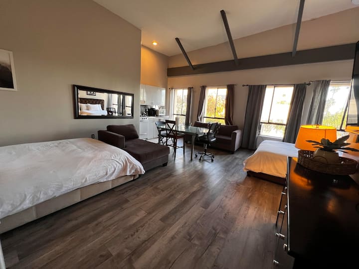Large Studio - 2 Queen Beds - High Ceilings - Pacific Palisades - Los Angeles