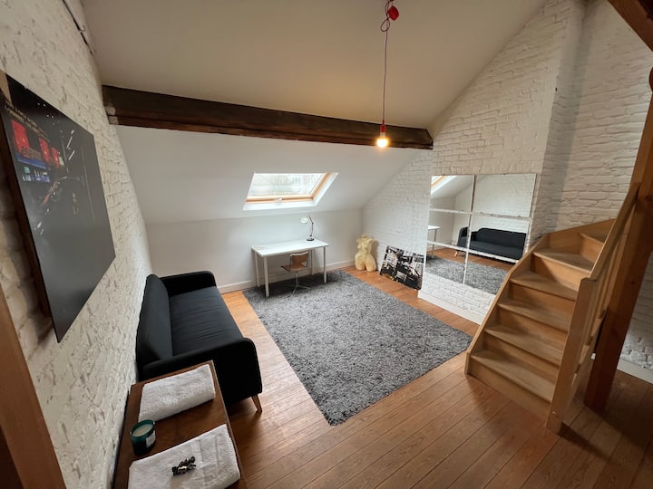 Rooftop Room In A Traditional Belgian Mansion - Uccle