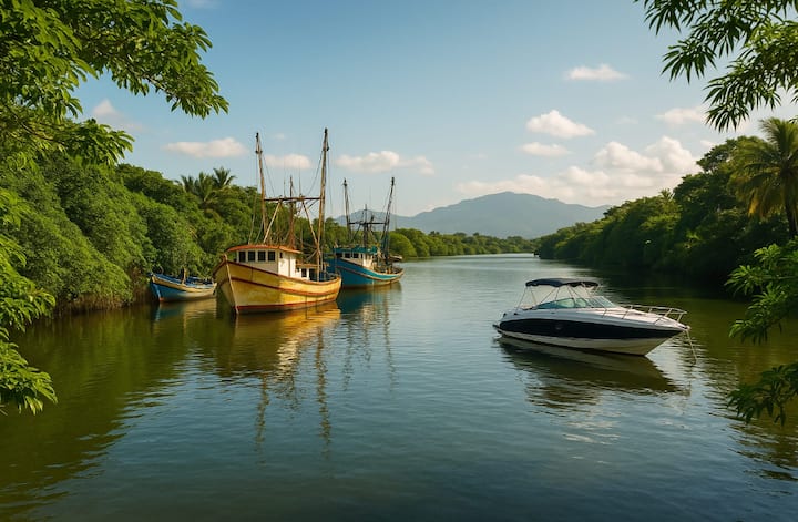 Recanto Caraguá De Frente Ao Rio
 Wifi  E Ar Cond. - Caraguatatuba
