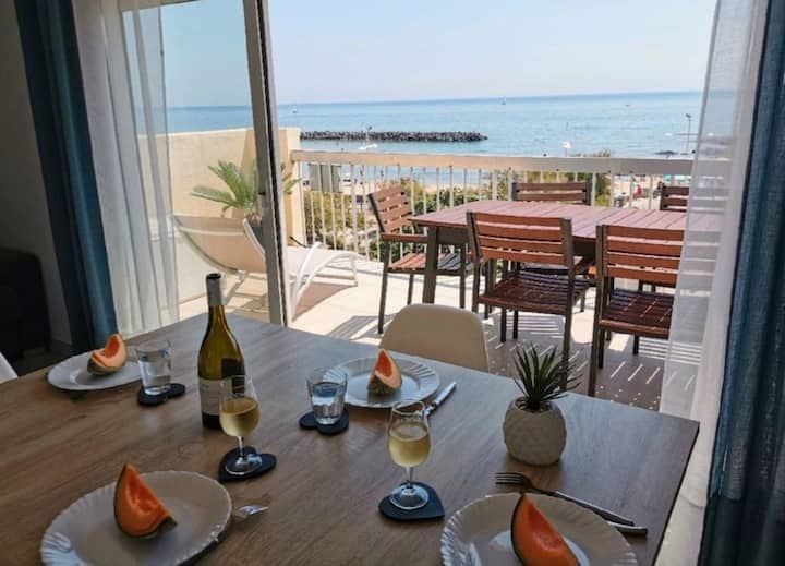 Cap D'agde, T2 Fabuleuse Vue Mer, Grande Terrasse - Agde