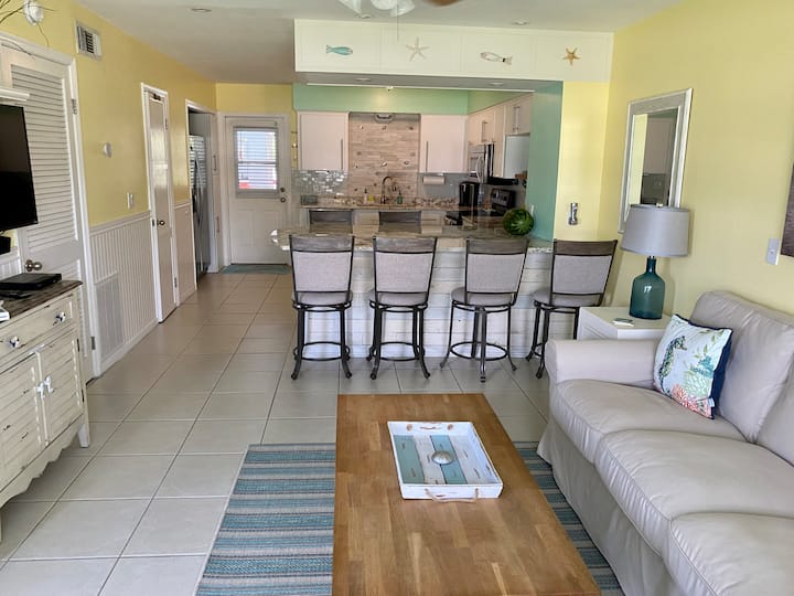 Pristine Tropical Townhouse Across St From Beach! - New Smyrna Beach, FL