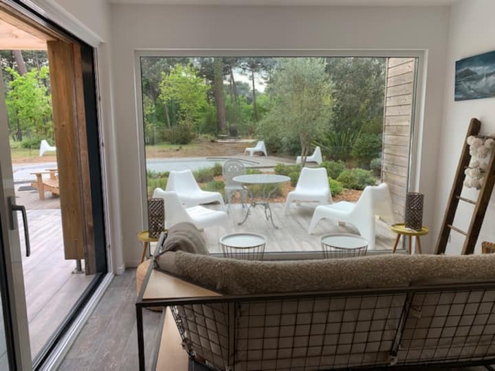 Adorable Maison Alliant Confort, Calme Et Nature - Biscarrosse