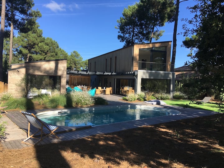 Ravissante Villa - Piscine Et Terrasse Chauffées - Biscarrosse