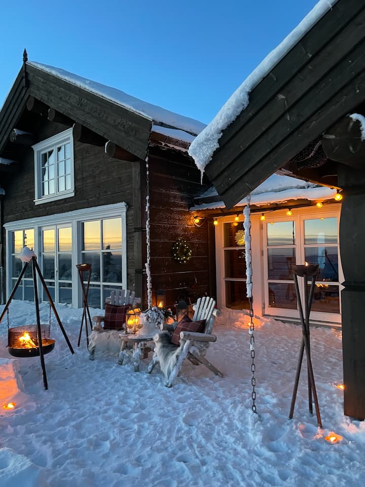 Luksuriøs Prisvinnende Hytte Med Panorama Utsikt. - Tretten