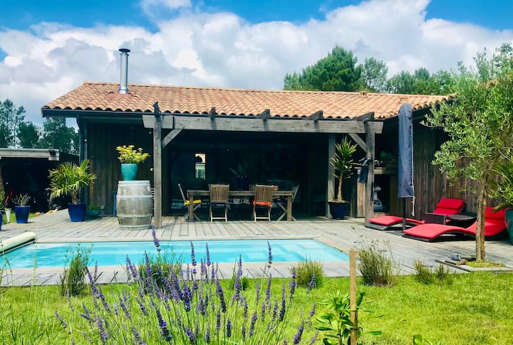 Beachhouse Entre Forêt, Océan, Bassin Et Vignobles - Saint-Jean-d'Illac