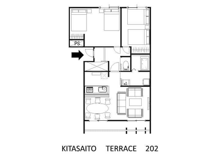 B1 • 600m To Asahikawa Stn • 72㎡ • Free Parking - Asahikawa