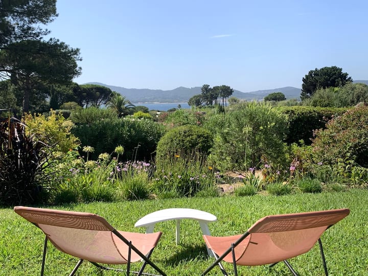 Vue Mer - Clim - Plage Privée Avec Transats - Ramatuelle