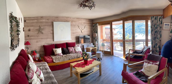 Appart 59m2 Face Piste De Ski+télésiège Park Privé - Méribel