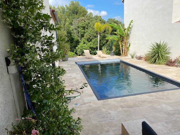Belle Villa 180m2 Climatisée Piscine 5ch 4sdb - Montpellier