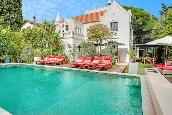 4 Min Beach|garden Room| Pool|jacuzzi|bikes|trampo - Antibes