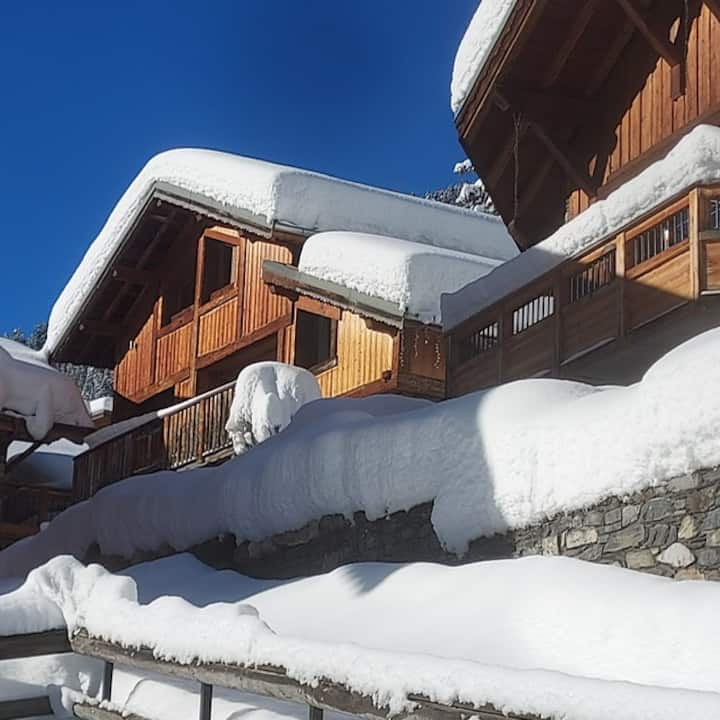 Chalet Les Sapins Champagny- Hammam Sauna Jacuzzi - La Plagne