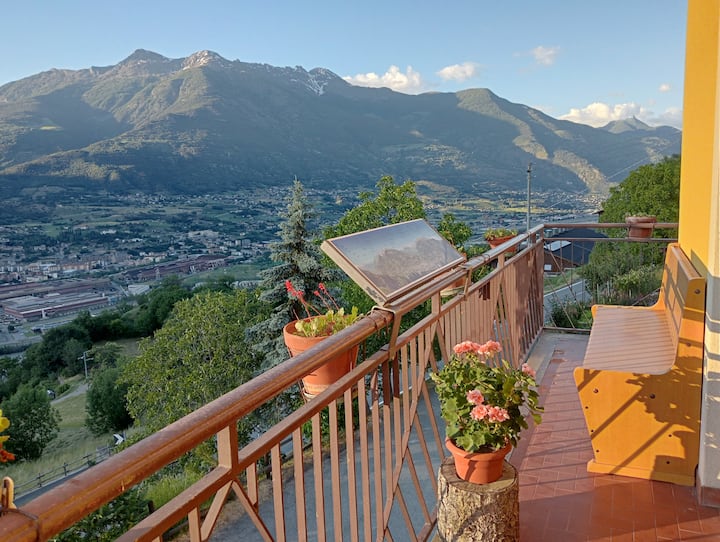 La Casa Del Cacciatore Con Vista Vicino Aosta - Aosta