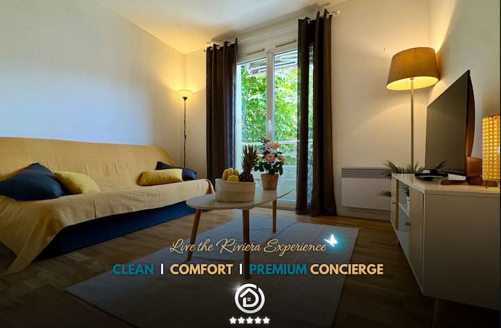 Oasis Urbaine : Lumière, Calme Et Balcon Privé - Nice