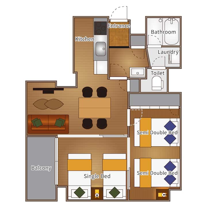 Dotonbori Area! 6 Min Walk To St! Provide Wifi 604 - Osaka
