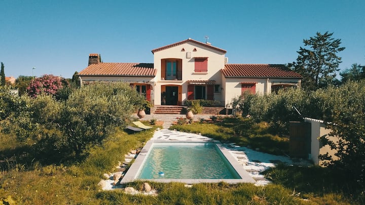 Mas Catalan  Avec Piscine Dans Les Oliviers - Laroque-des-Albères