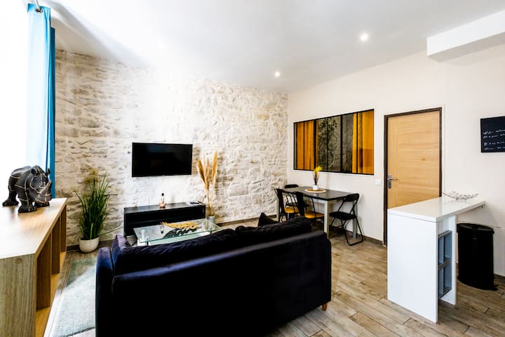 ❤️ 👁2 Pièces Centre-ville 33 M² Tout éQuipé - Nîmes