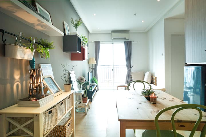 Scandi Style Flat In Central Jakarta, Gym & Pool - Indonesia