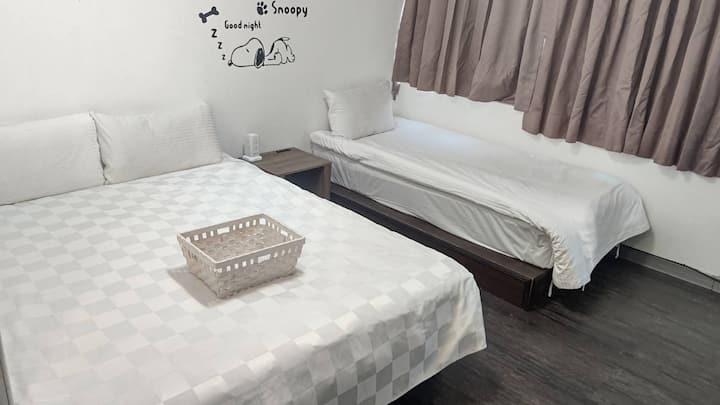 睡台北時尚旅店3人房c - 반차오 구