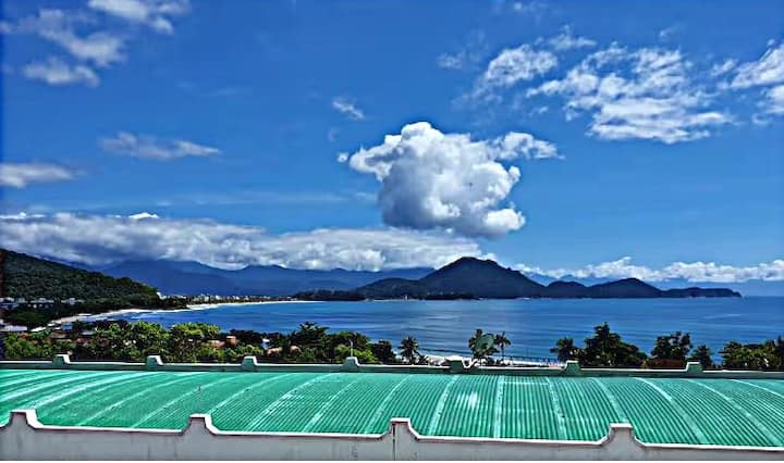 Apto Com Bela Vista Para O Mar A 80m Da Praia - Ubatuba