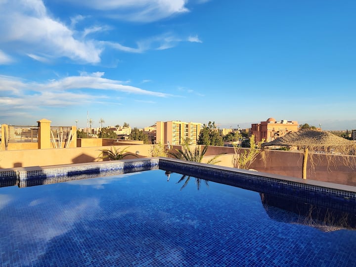 Rooftop Pool 1 Br *Updated 2024* Central Marrakech - Marrakesh