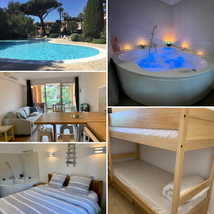 La Badine : Jardin Balnéo Clim Plage Piscine - Hyères