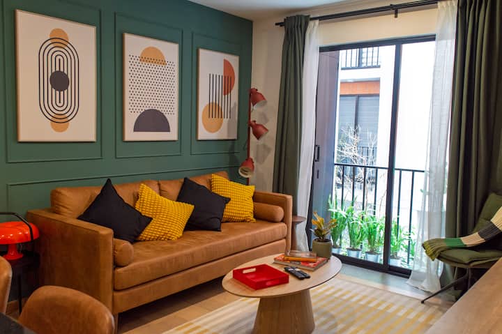 Prisma | Modern 2br Apt W/ Rooftop & Pool Access - Mexico City