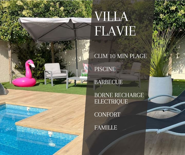 Villa Flavie Jardin Barcecue Borne Electrique - Lattes