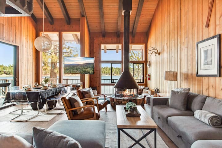 Rustic Elegance W/ Scenic Views & Private Dock - Big Bear Lake, CA