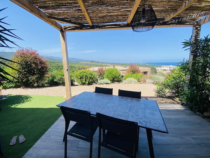 I Punti⛰  Magnifique Vue Mer Et Montagne - Solenzara