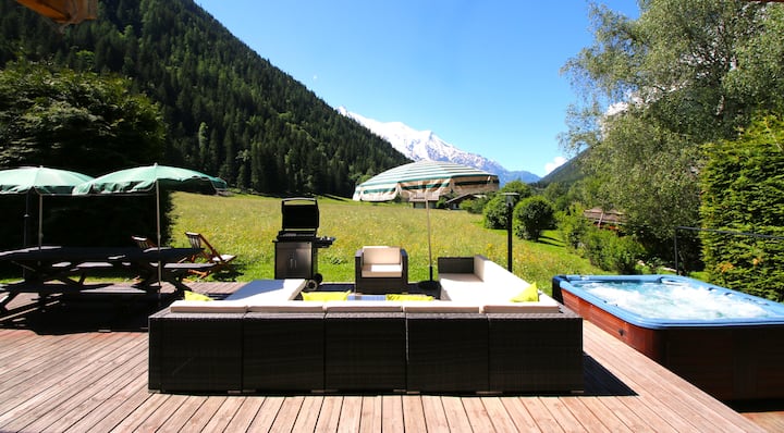 Grand Chalet Av Spa, Sauna,terrasse,vues,intimité! - Chamonix-Mont-Blanc