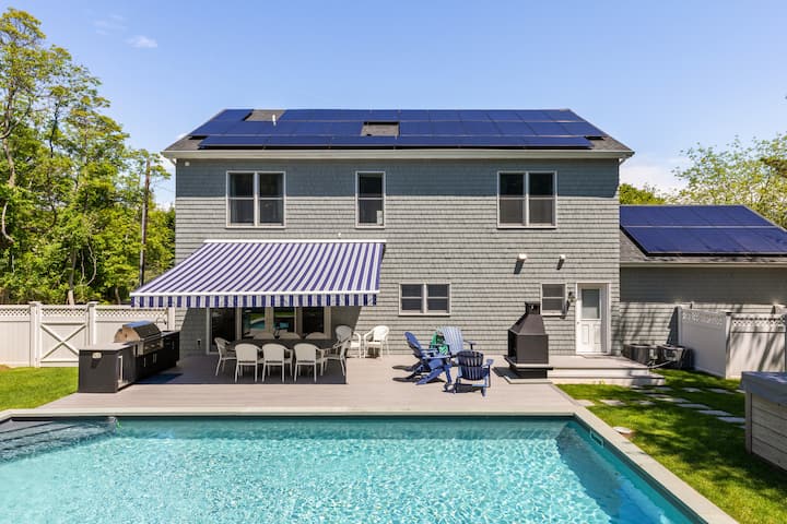 New Home Montauk Retreat- Pool, Hot Tub, Game Room - Perfect For Large Family - Montauk, NY
