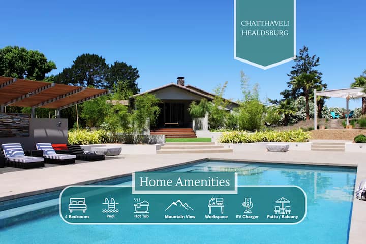 Wine Country Gem | Pool | Hot Tub | Bbq - Healdsburg, CA