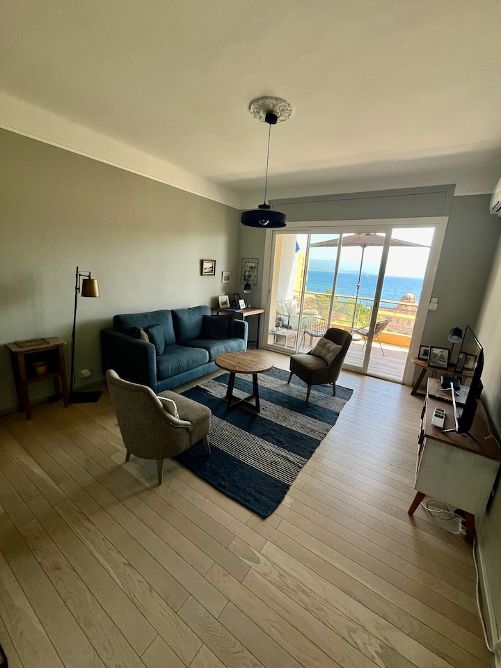 Grand T2 Climatisé, Terrasse Vue Mer, Sanguinaires - Ajaccio