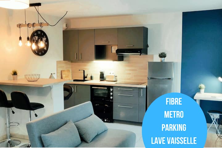 ♦ L’appart Du Metro ♦ Parking, Netflix, Terrasse - Ibis Styles Toulouse Centre Canal du Midi
