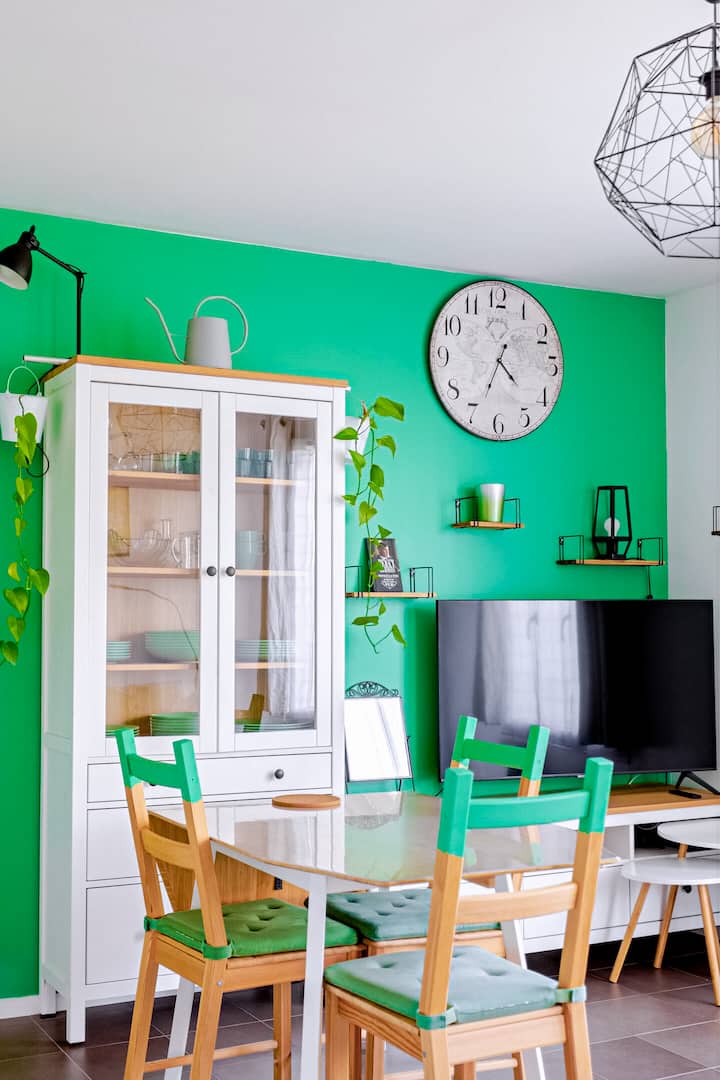 Appart' F2 Vert + Parking + Balcon - Mennecy